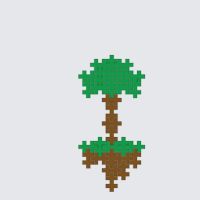 Floating dirt island Plus-Plus instructions